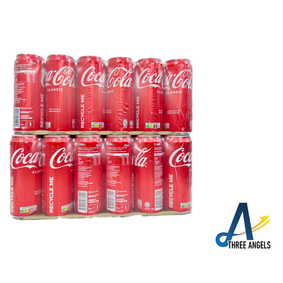 (Bundle of 2) Coke Coca Cola Original Classic Carton (320ml x 24 ...