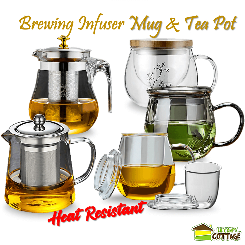 [Local Stock] Tea Mug Pot Infuser Brewing and Yu Lan Tea cups set ...