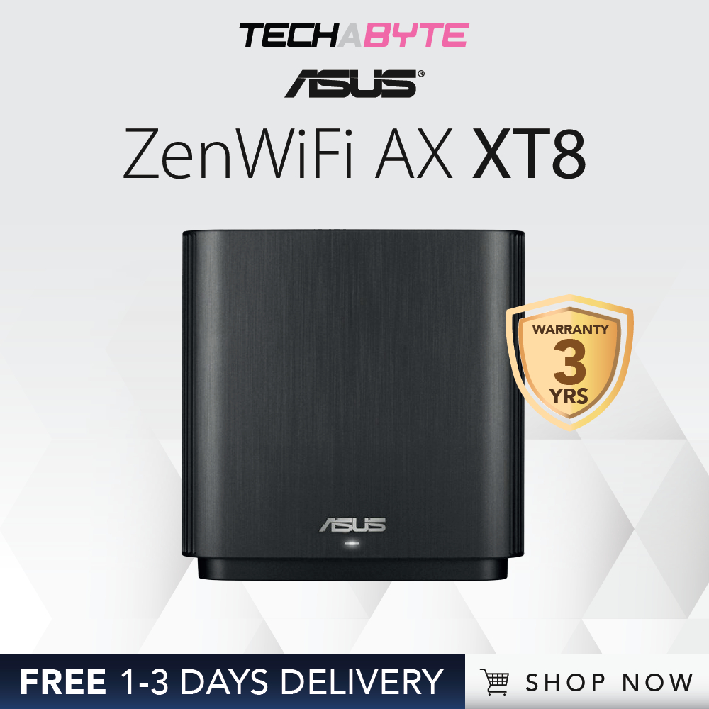 ASUS ZenWiFi AX6600 Tri-Band Mesh WiFi 6 System (Black) (1-Pack ...