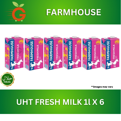 [Greenshinesg] Farmhouse UHT Fresh Milk | 1 Lts x 3 | 1 Lts x 6 | 1 Lts ...