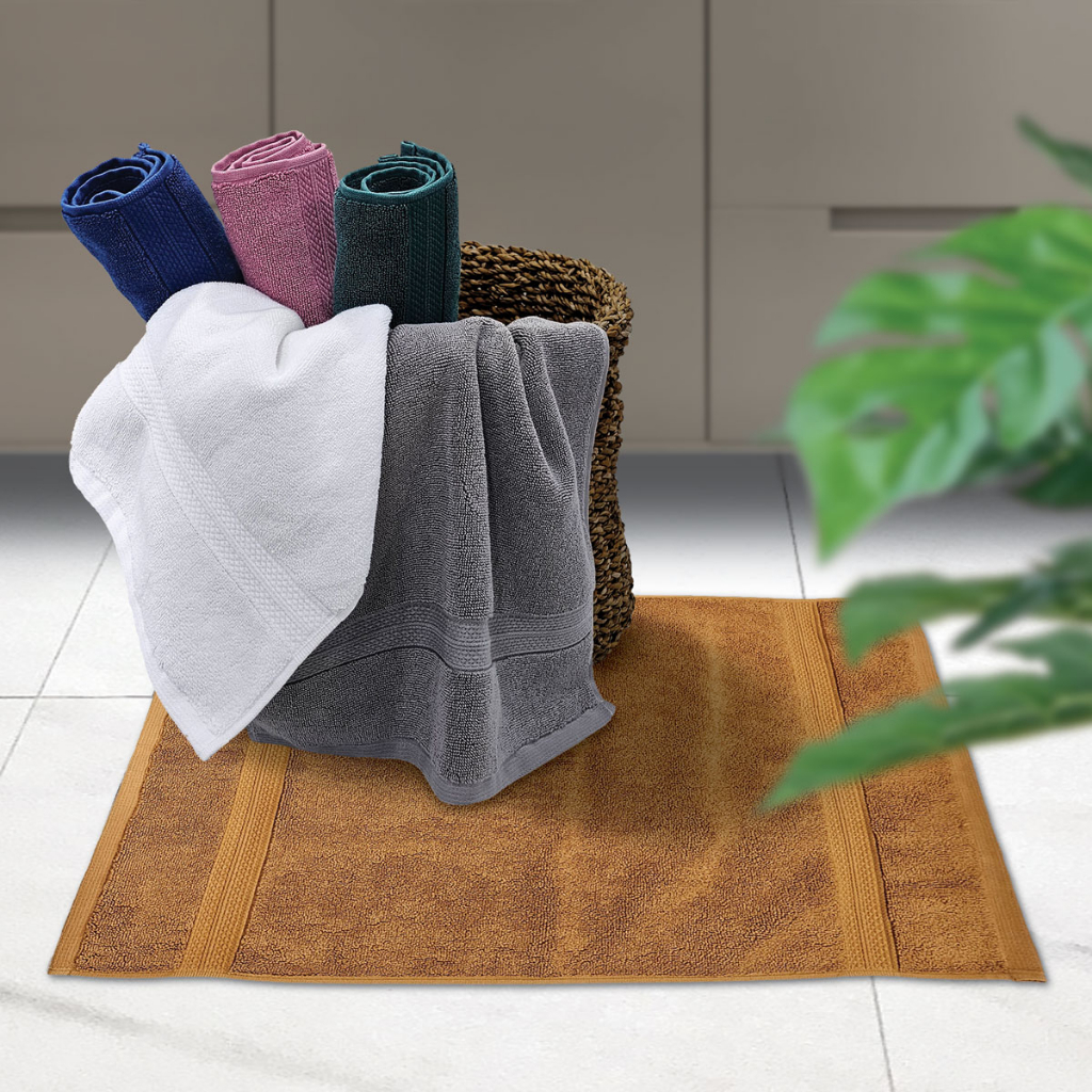 (3 Pc Terry Bath Mat) MH studio Kyzer Terry Bath Mat, Floor Mat ...