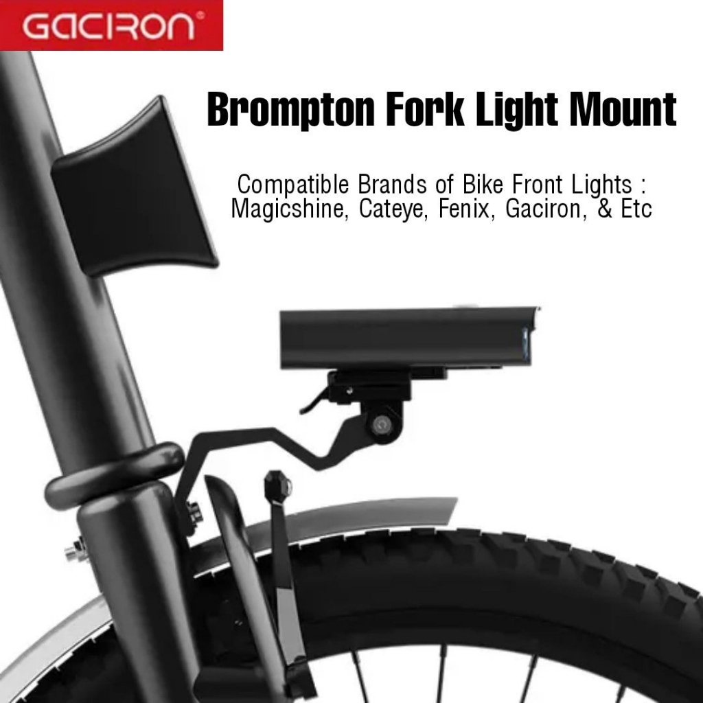 Gaciron Brompton Fork Mount For Front Lights or Action Camera | Shopee ...