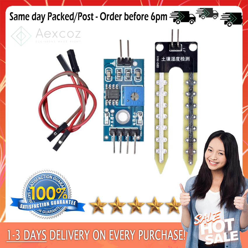🔥[READY STOCK Local Seller]🔥 Hydroponics Soil Hygrometer Humidity Detection Module Moisture ...