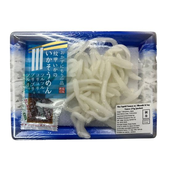 Ika Squid Somen (W Wasabi And Soy Sauce) (Sashimi Grade) 75g | Shopee ...