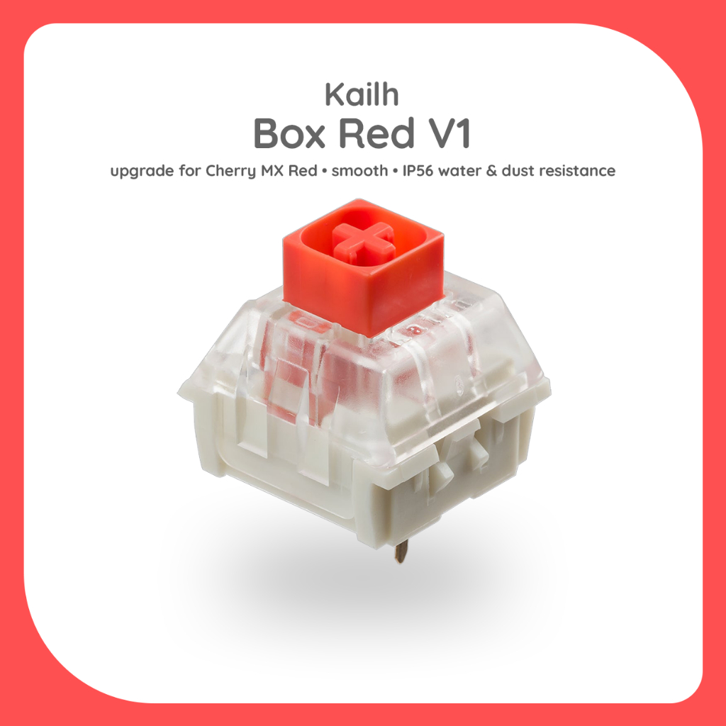 [Authentic] Kailh Box Red Linear switch for mechanical keyboard, Whole ...