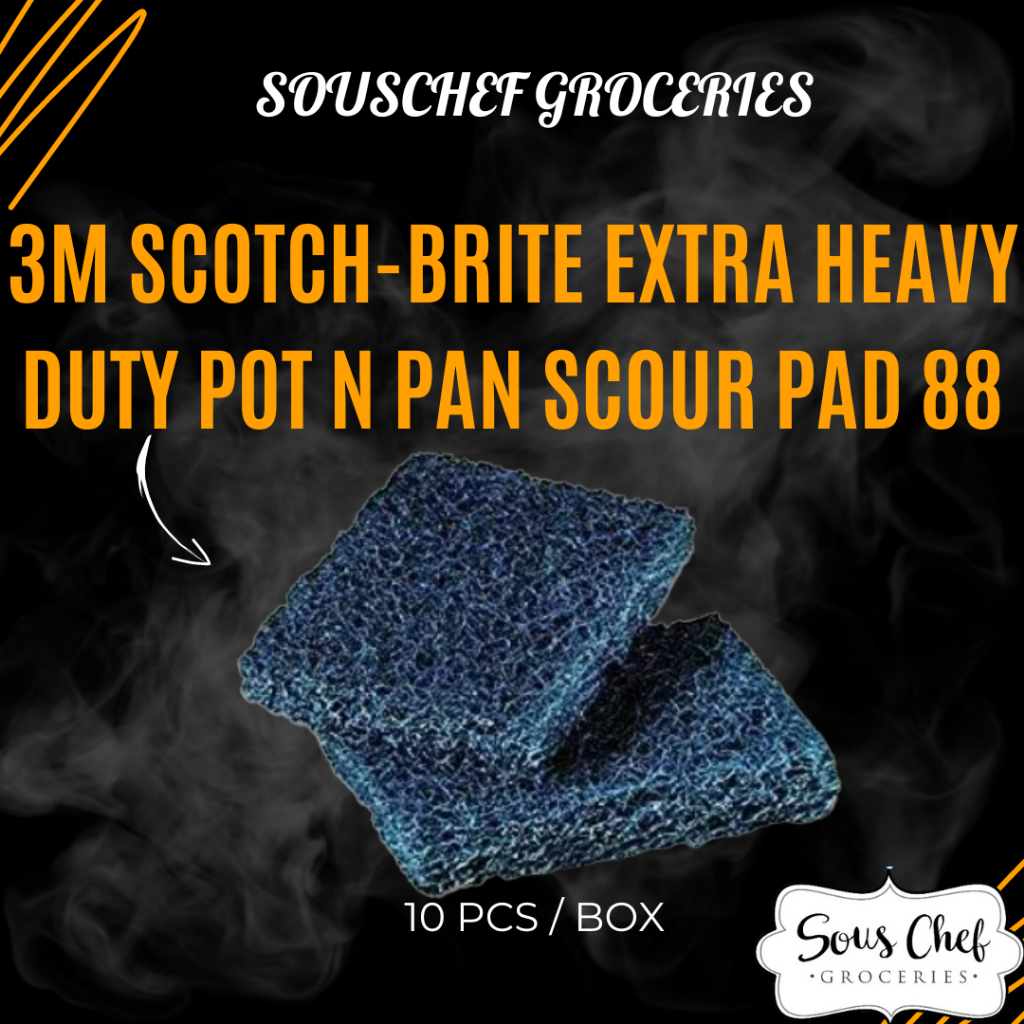 3M SCOTCH BRITE EXTRA HEAVY DUTY POT N PAN SCOUR PAD 88(10pcs/box ...