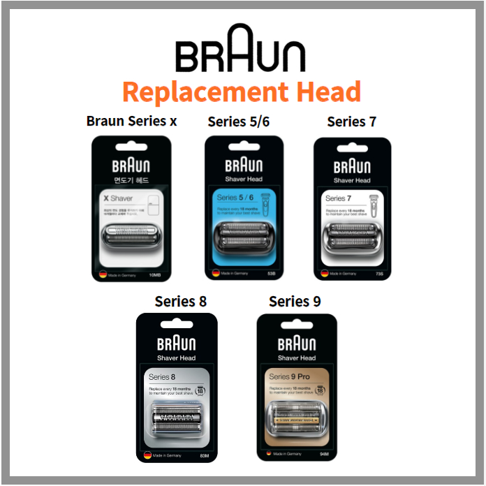 Braun Series x / Series 5/6 /Series 7 / Series 8 / Series 9 / Electric ...