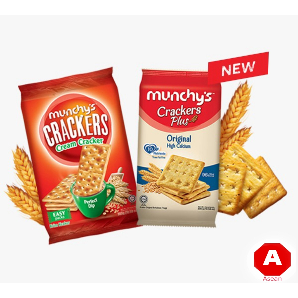 MUNCHY`S CRAKERS WHEAT CRACKER //20G-23G //300G-320G ASEAN.OS | Shopee ...