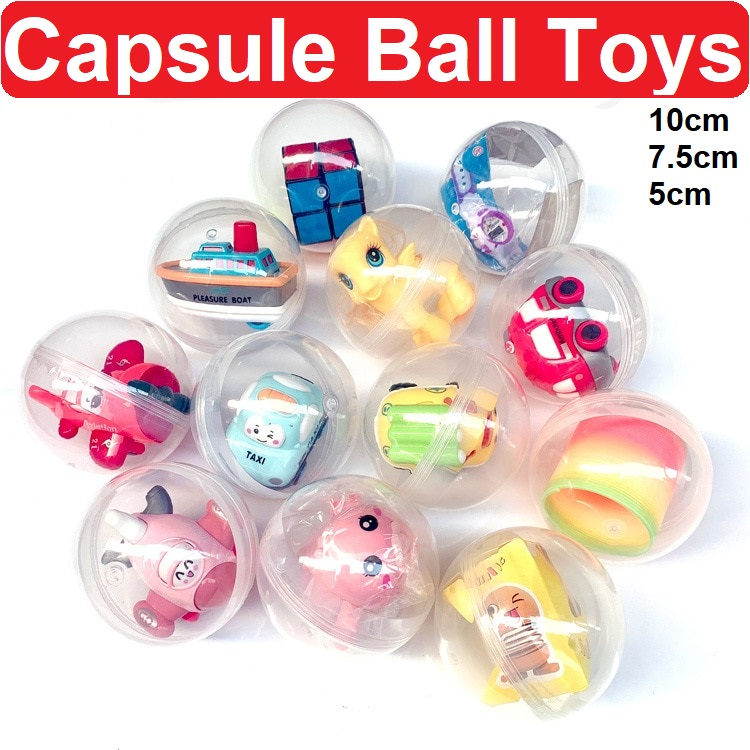 Capsule Machine Balls Toys Kids Children Gachapon 10cm 7.5cm Ball Toy ...