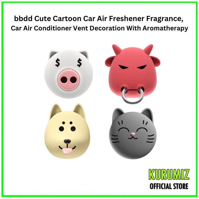 bbdd Cute Cartoon Car Air Freshener Fragrance, Car Air Conditioner Vent ...
