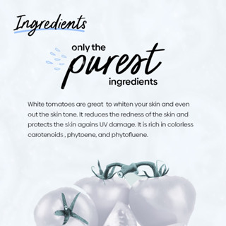 Purest Co Snow Tomato Glowjuice 1000mg White Tomato Extract (Skin ...