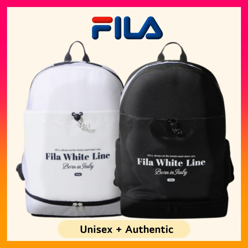 FILA WHITE LINE Racquet Backpack (2023new) | Shopee Singapore