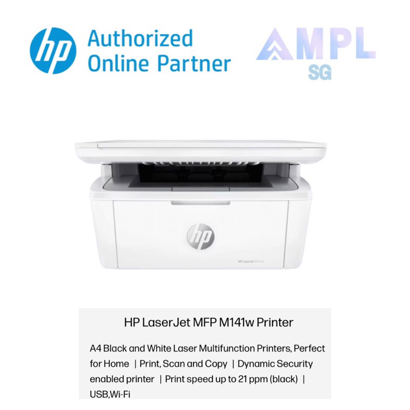 HP M141w LaserJet Pro MFP Wireless Mono Laser Printer | Print,Copy,Scan ...