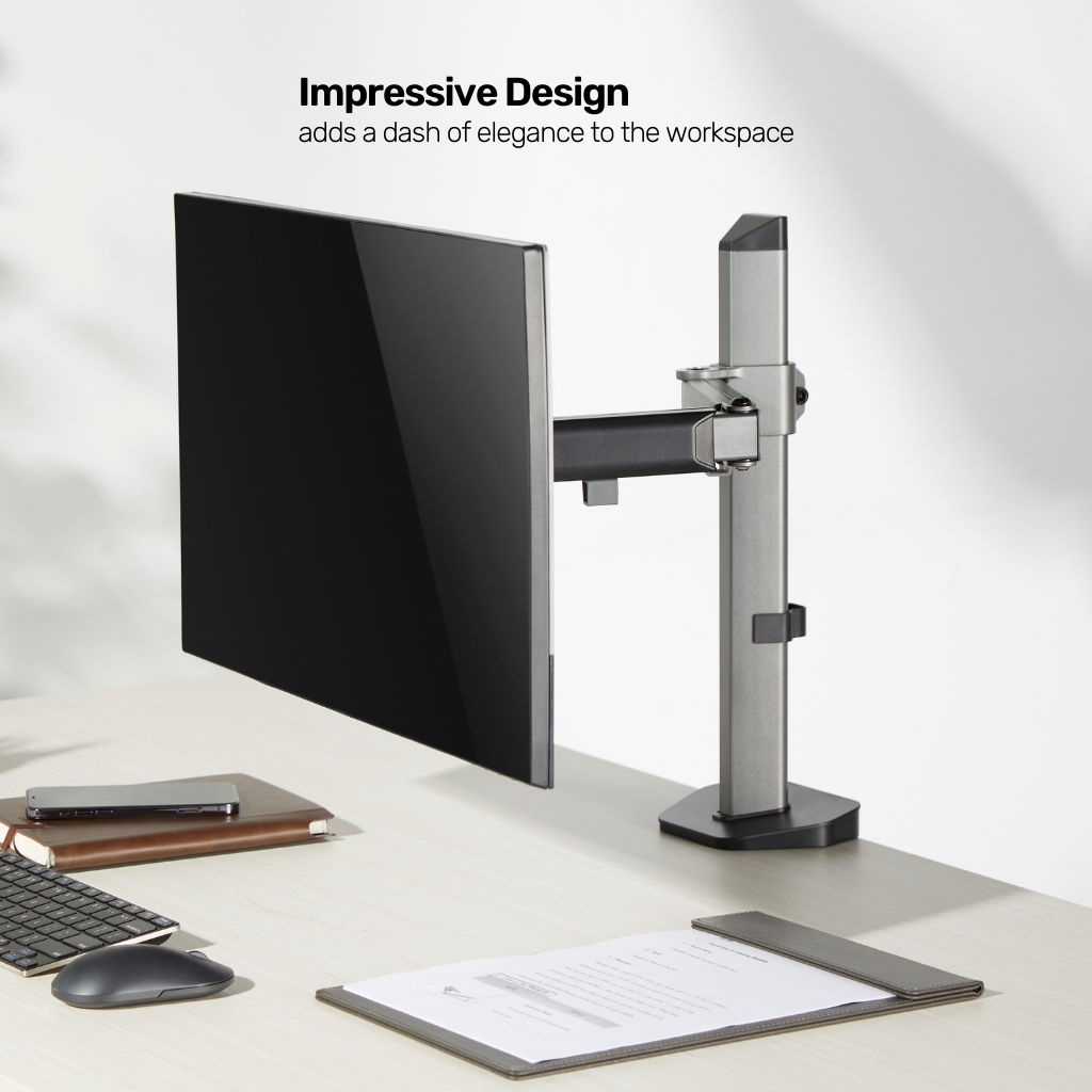 the Aryl™ Deluxe Monitor Desk Stand Mount, Fully Adjustable, Tilt ...