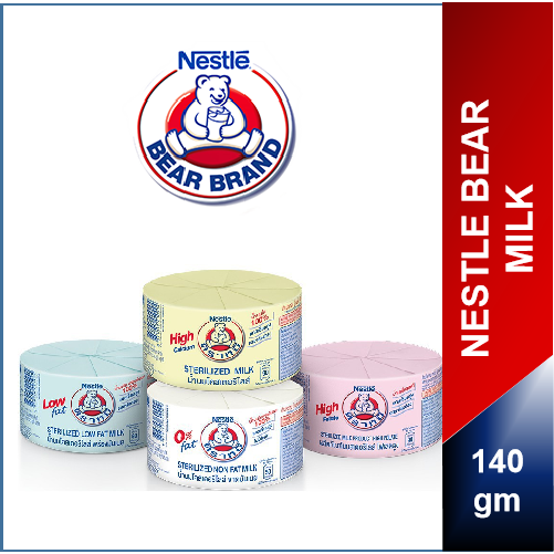 Nestle Bear Brand Sterilized Milk High Calcium 140g | Shopee Singapore