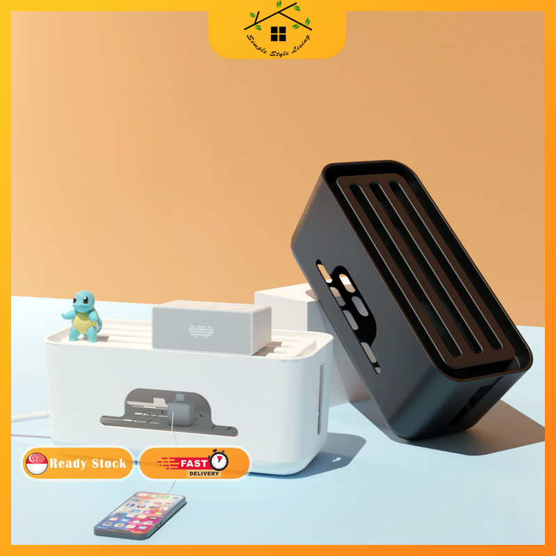 🚚Ready Stock🚚Cable Organizer/Power Strip Storage Box | Shopee Singapore