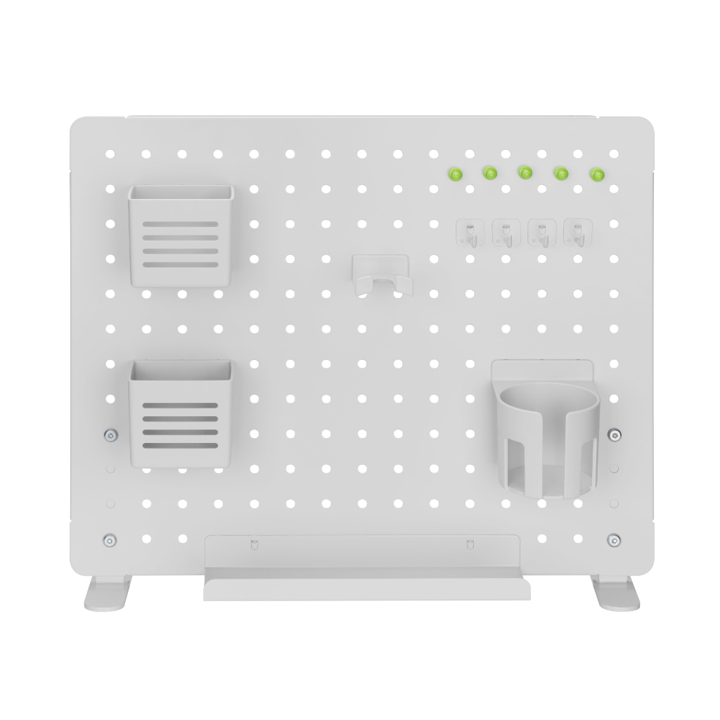 ULTi Magboard Desk Organizer, Free-Standing Pegboard | No Drill | Home ...