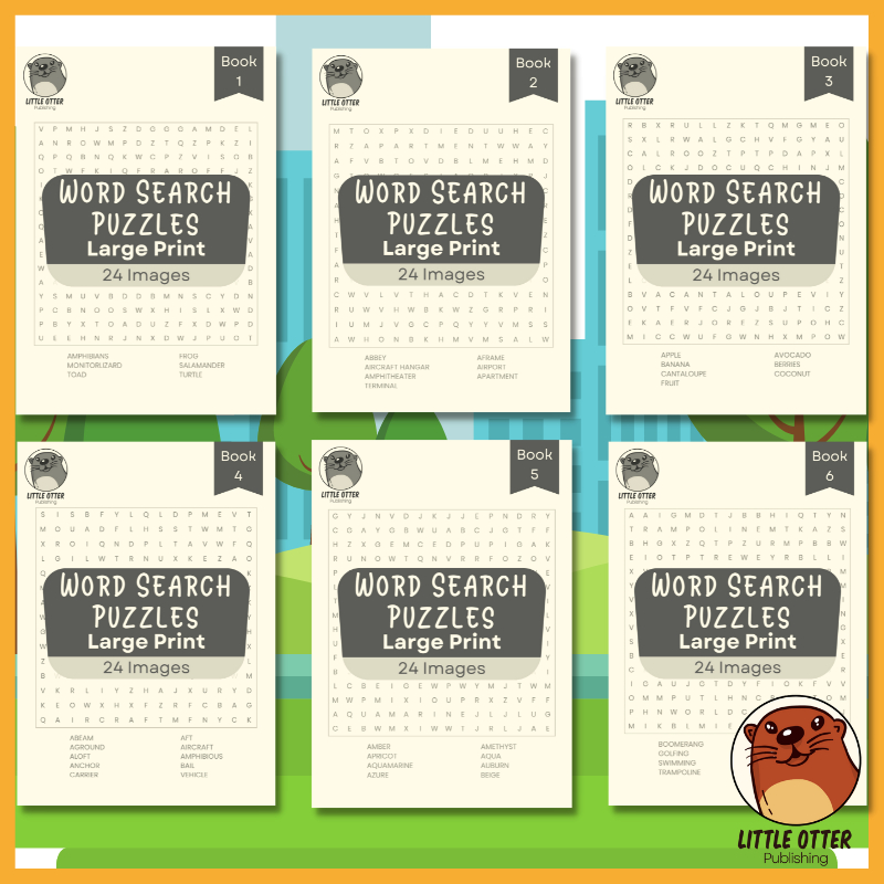 Word Search Puzzle Book For Kids, Preschoolers and Toddlers - (A4 | 24 ...