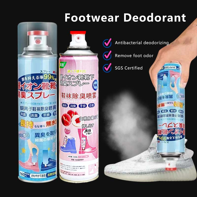 Footwear Deodorant Antibacterial And Odor Removal Shoe Spray Sock Spray ...