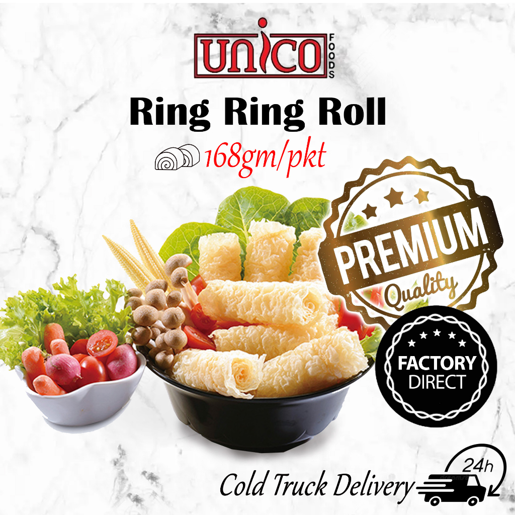 [UNICOFOODS] Ring Ring Roll (Soya Bean Roll) (160gm) | 玲玲卷 | Shopee ...