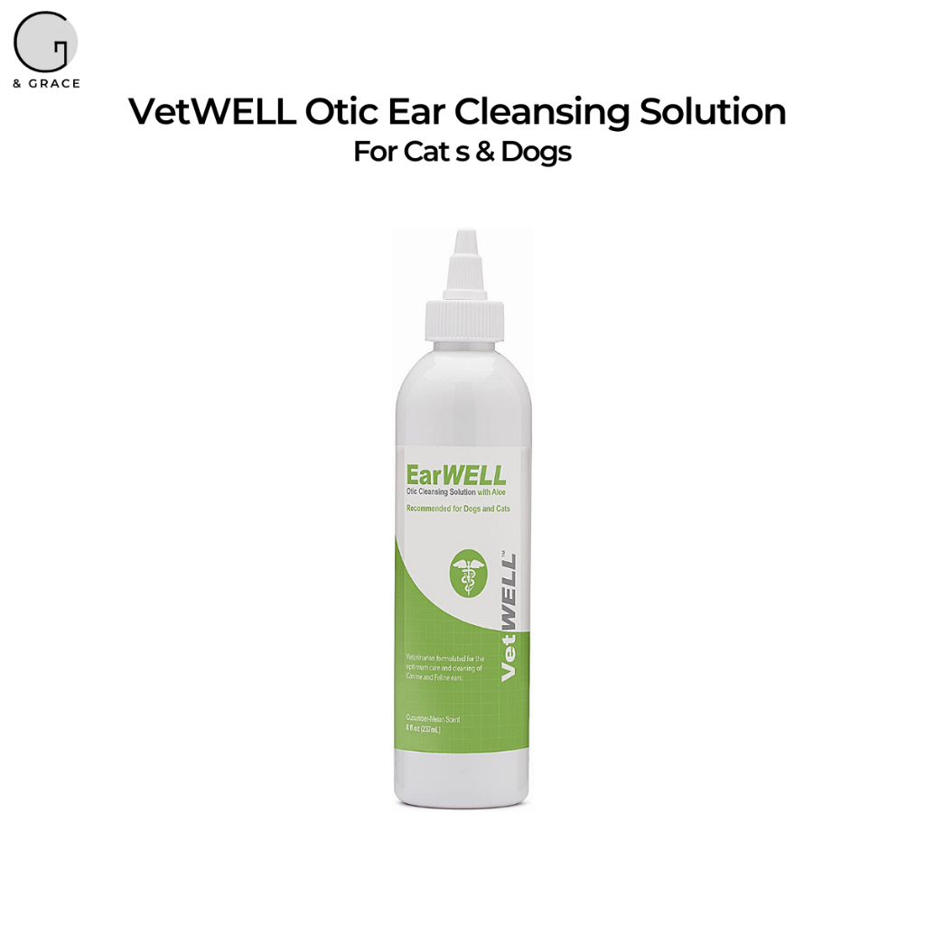 Vetwell Otic Ear Cleansing Solution - For Cats & Dogs 8oz | Shopee ...