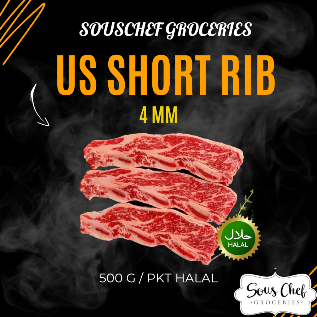 US SHORT RIB 4MM 500G/TRAY HALAL / FROZEN FOOD | Shopee Singapore