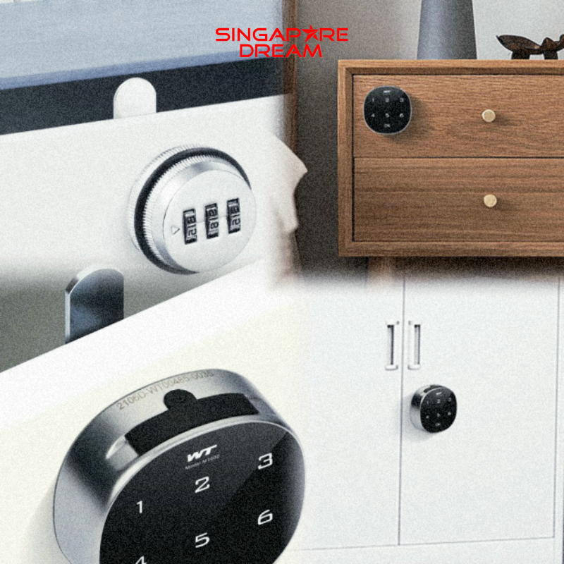 Touch Screen Digital Password Cabinet Lock Zinc Alloy Security Lock for ...