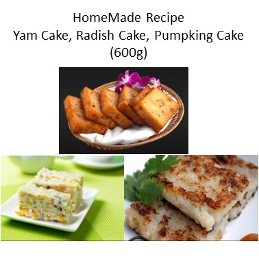 HomeMade Recipe Yam Cake, Radish Cake, Pumpking Cake (600g) | Shopee ...