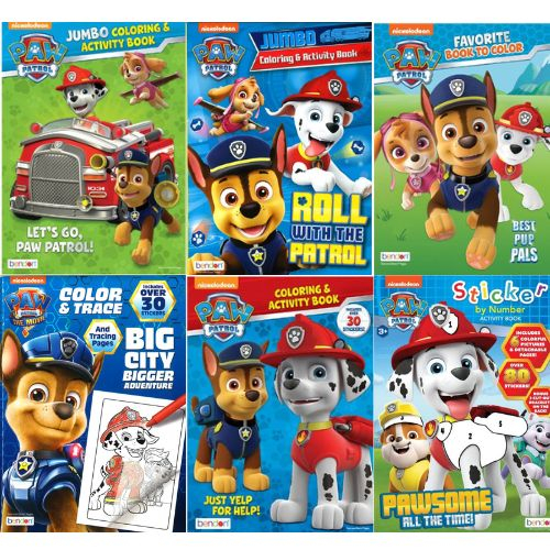 PAW Patrol Activity Book with Stickers/Favorite Book/The Movie Color ...