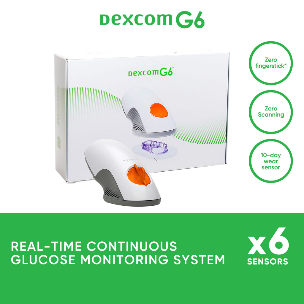 Dexcom G6 - 6x Sensors Bundle + FREE 1x Transmitter | Shopee Singapore