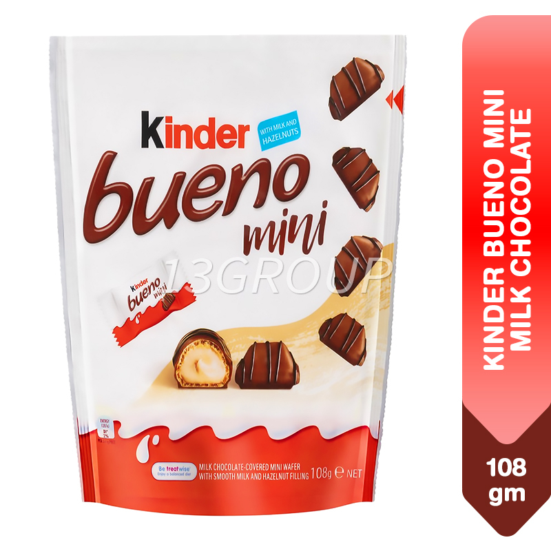Kinder Bueno Mini / Milk Chocolate Wafer Biscuit, 108g | Shopee Singapore