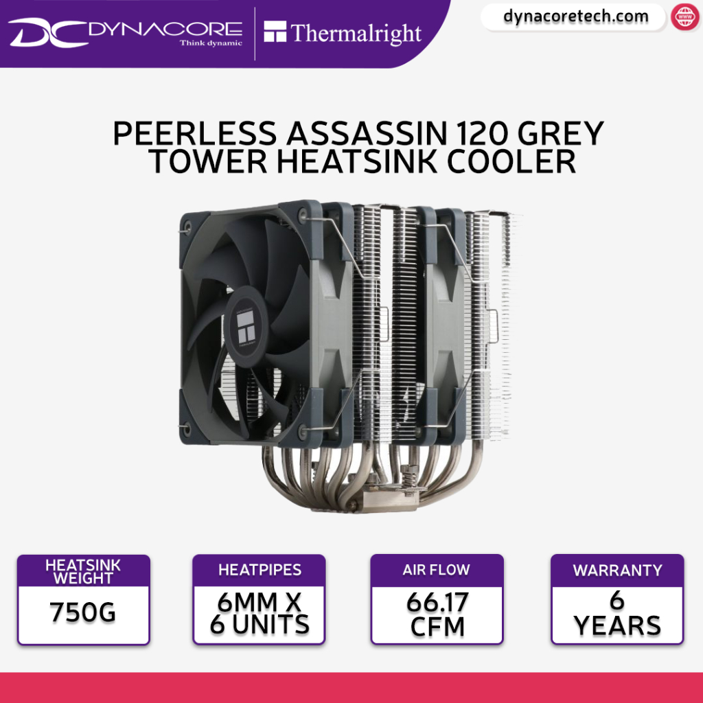 Thermalright Peerless Assassin 120 Grey CPU Tower Heatsink Cooler for ...