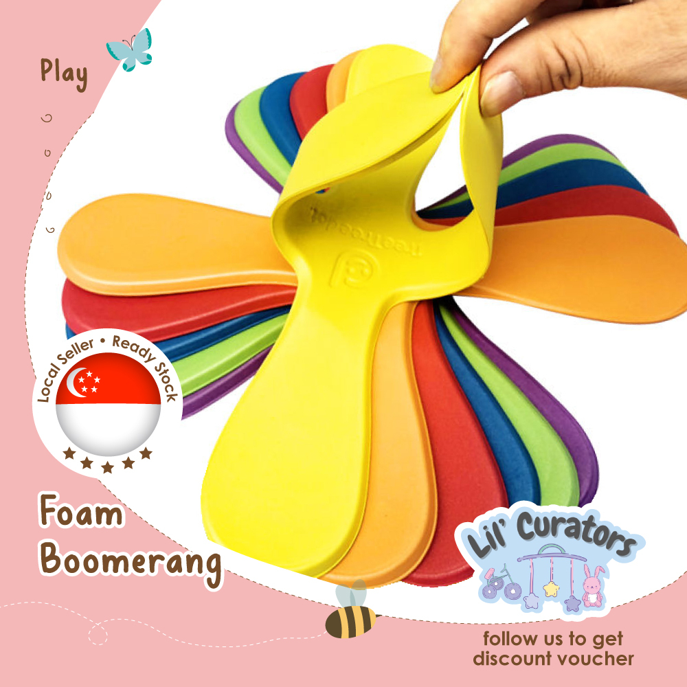 (SG Seller) Foam Boomerang 10 inch for Kids and Adults, Soft and Safe ...