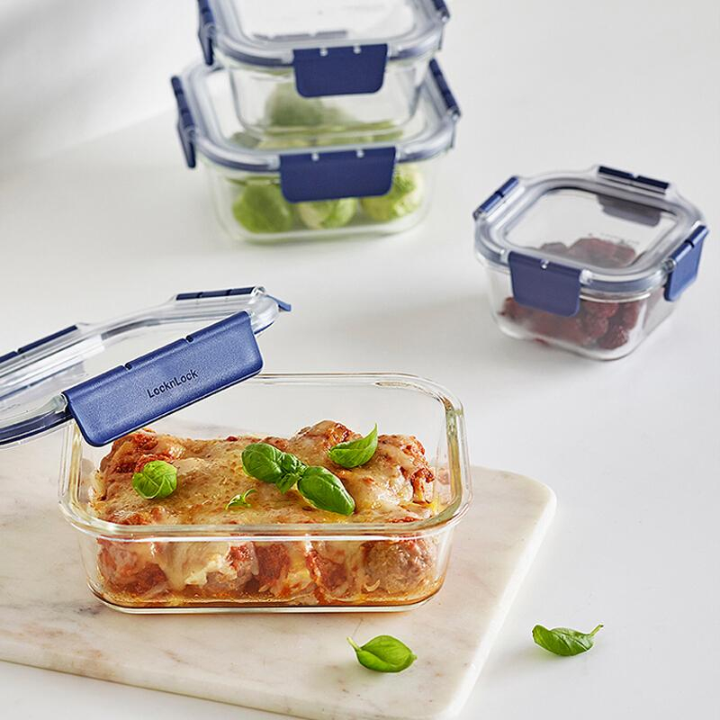 LocknLock Multipurpose Top Class Glass Modern Food Containers with ...