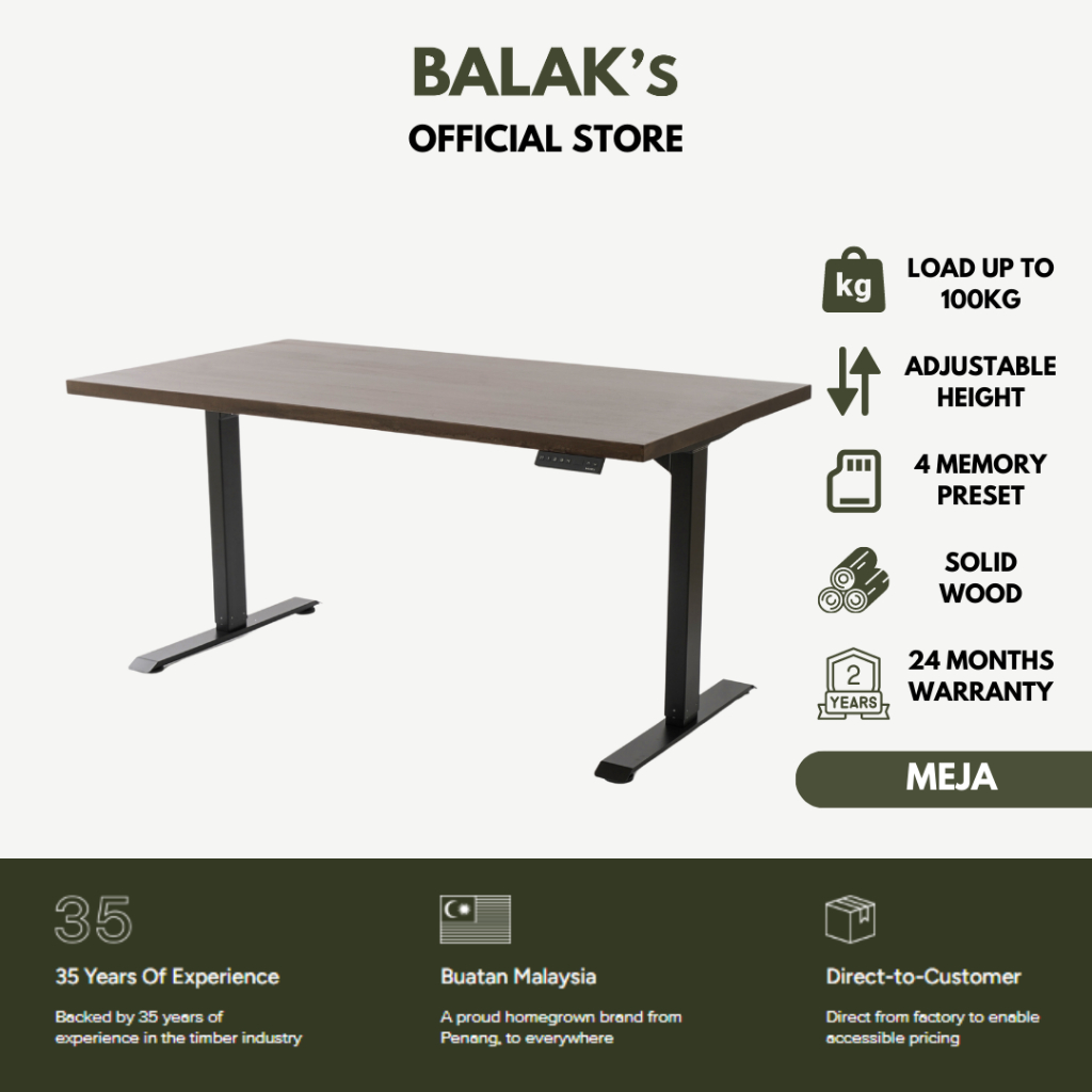 BALAK's Meja | Adjustable Desk | Electric Ergonomic Standing Table ...