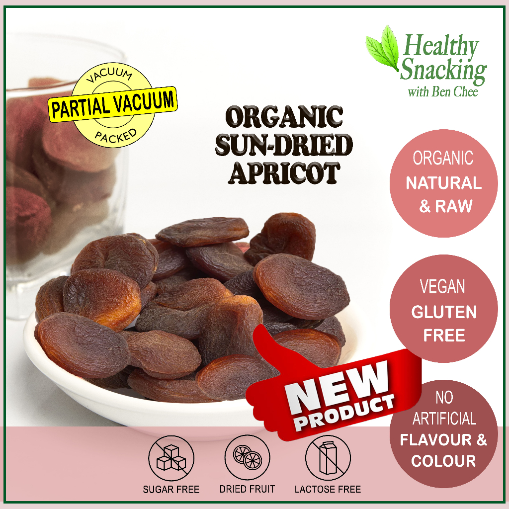 ORGANIC, Sun Dried Apricot (A-Grade), Turkey, 500g/1kg/250g | Shopee ...