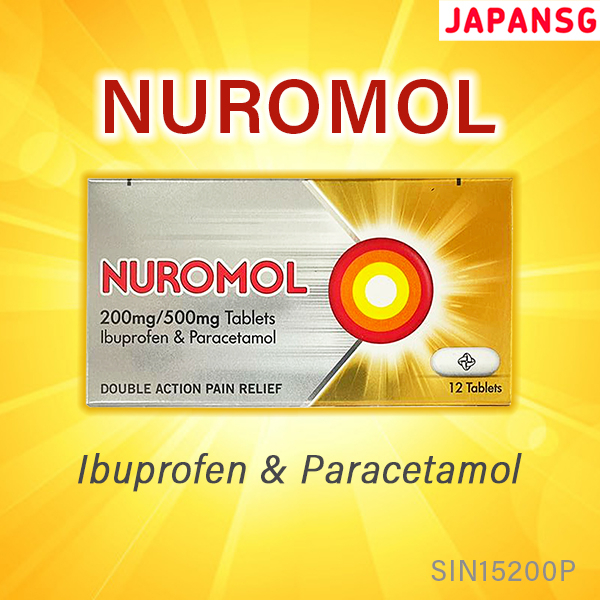 Nuromol (Ibuprofen 200mg & Paracetamol 500mg) 12 Tablet - Nurofen ...