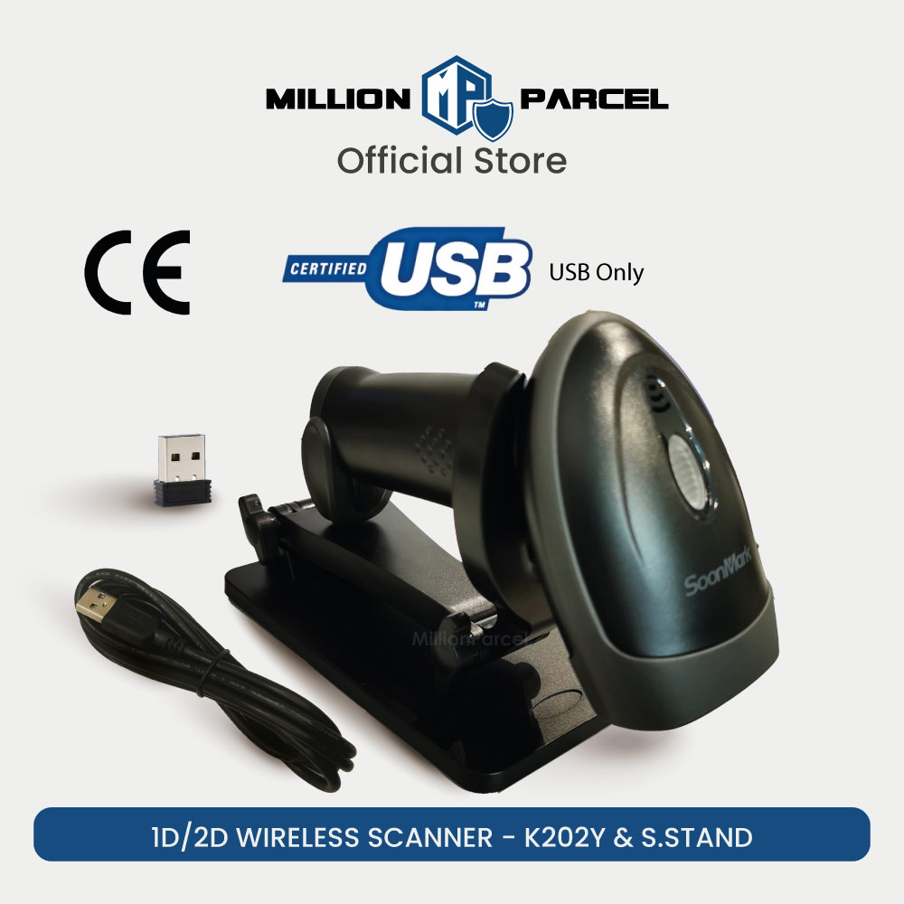 SoonMark Barcode Scanner 1D/2D | Wireless Bluetooth Scanner | Cashier ...