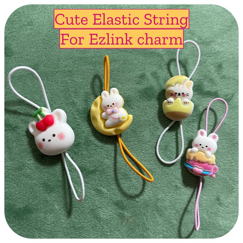 Elastic string for EZ link charm keytag airtag access card | Shopee Singapore