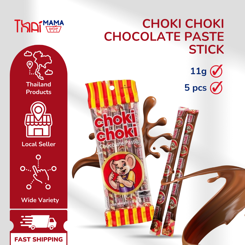 Choki Choki Chocolate Paste Stick 11g x 5pcs | Shopee Singapore