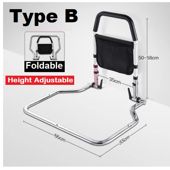 Safety Bed Rail for elderly guard Grab Bar Foldable Guardrail (lao ren ...