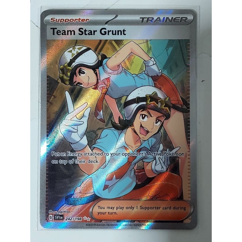 Pokemon team star grunt full art trainer supporter scarlet and violet ...