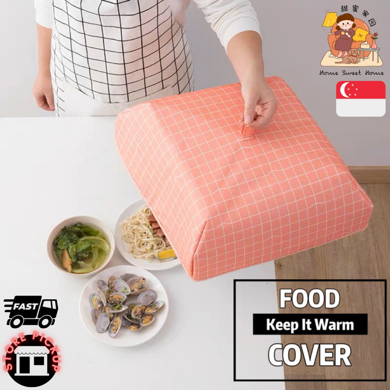 [SG] Food Cover Foldable Thermal Food Cover Food Mesh Dish Cover Food ...