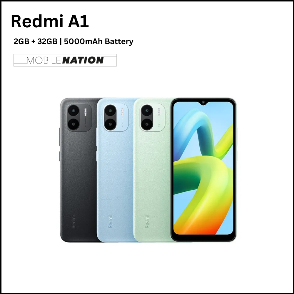 Xiaomi Redmi A1 2GB + 32GB | Redmi 9A 2GB + 32GB | Local Set | 1 Year ...