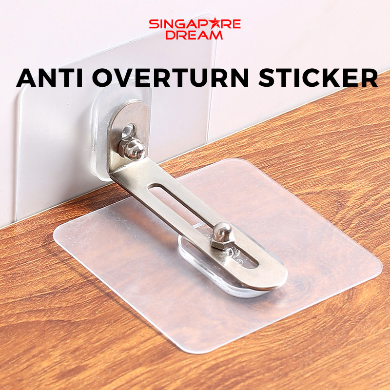 Children Safety Anti Tip Furniture Wall Anchor Sticker - Baby Anti ...