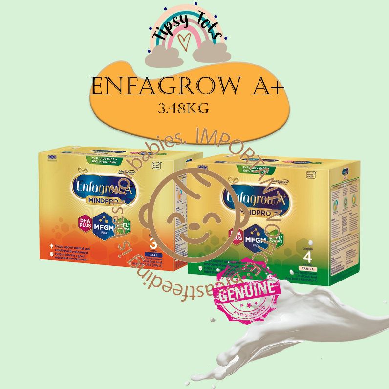 ENFAGROW A+ MINDPRO STAGE 3/4 (3.48KG) - ORIGINAL/VANILLA | Shopee ...
