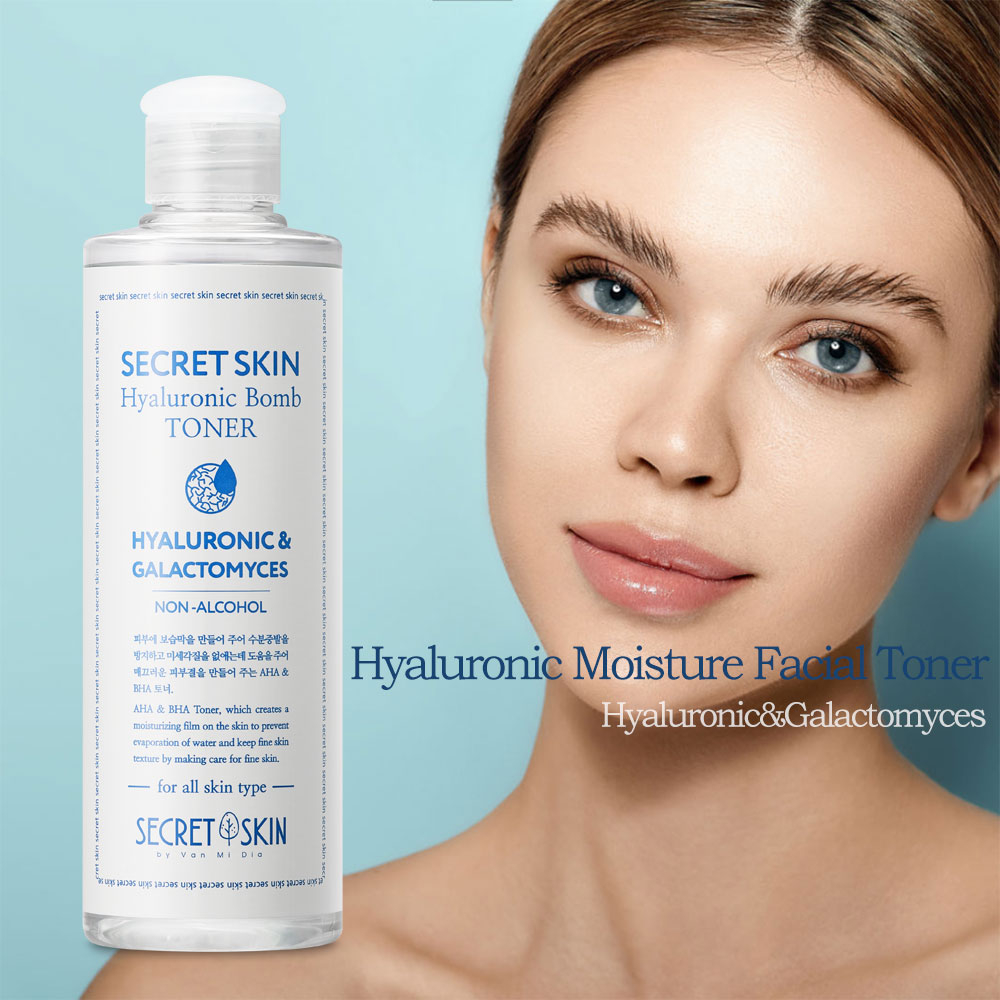 SECRET SKIN Hyaluronic Water Facial Toner 250ml Hyaluron Galatomyces ...