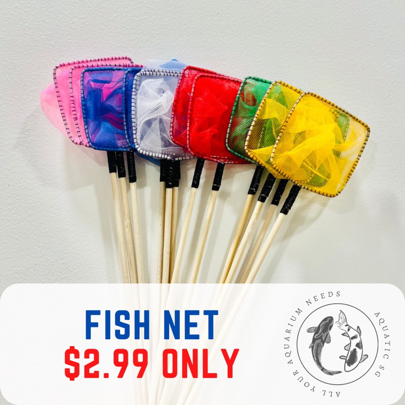 SG READY STOCK | Colourful Fine Fish Net for Bettas & Small Fishes ...