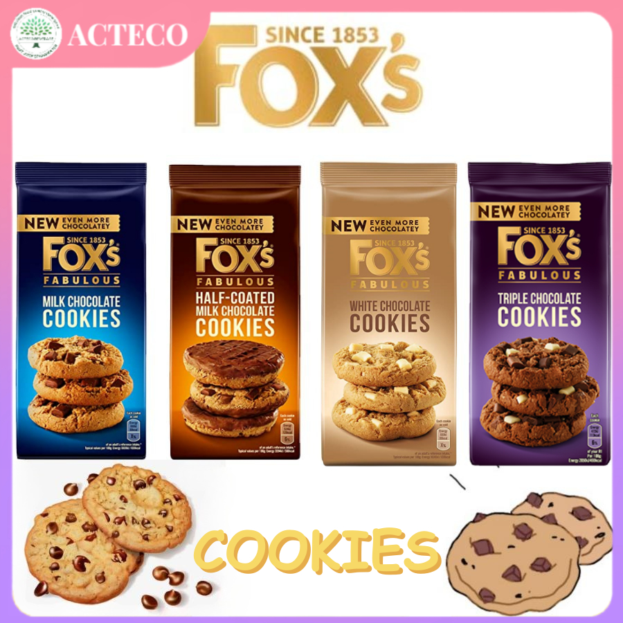 Cookie Fox's Fox’s Fabulous Chocolate Cookies 180g Fox's Fabulous Milk ...