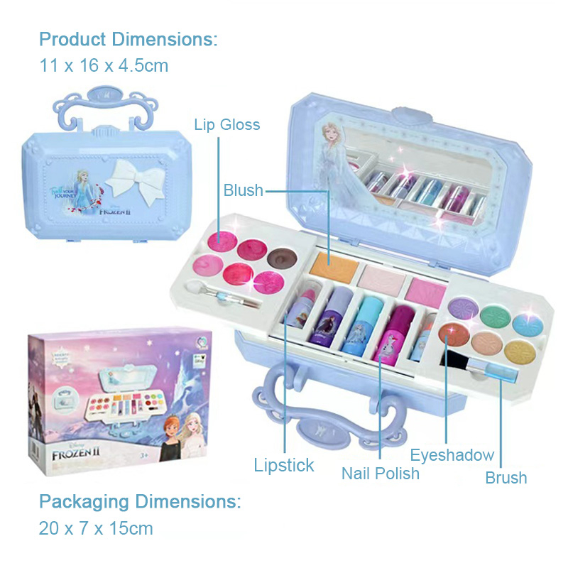 【SG Ready Stock】Frozen Elsa Princess Kids Non-toxic Mini Makeup Kit ...